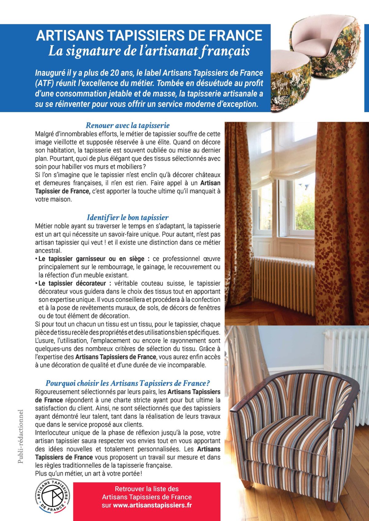 Les labels AEF et ATF dans la Presse (Seniors Magazine édition Mars ...
